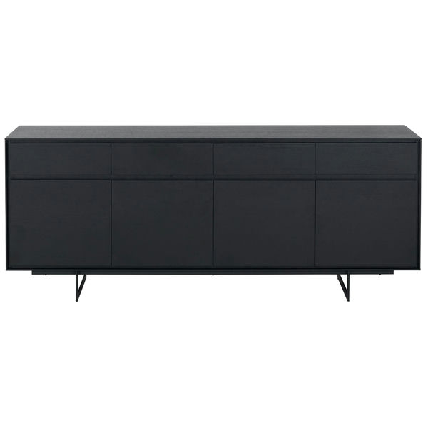 4-Door Sideboard Tokyo Black Oak – IBBE DESIGN EU